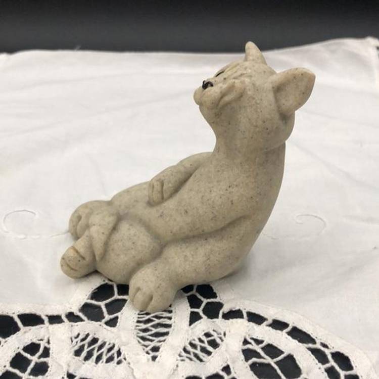 Quarry Critters Cat Figurine Carla Second Nature Design Anthropomorphic ...