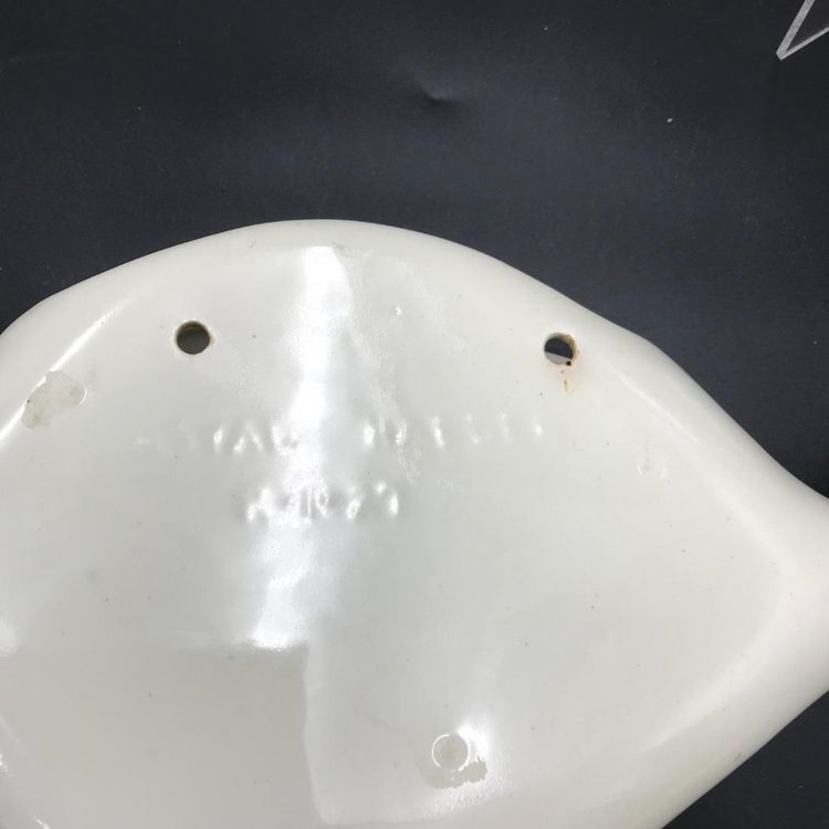 Royal Haeger Fish Wall Pocket White and Green