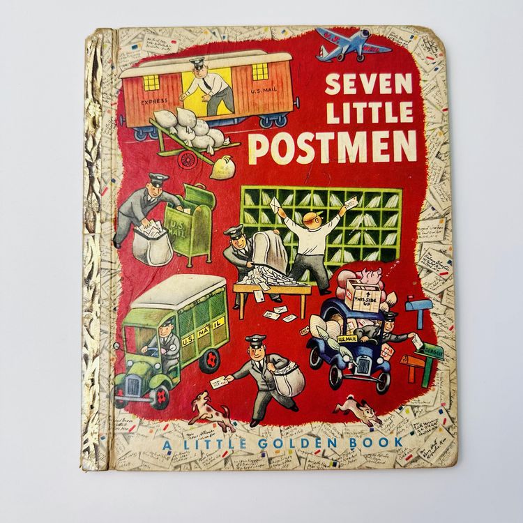 Vintage A Little Golden Book Seven Little Postmen 1952 1st Edition A ...