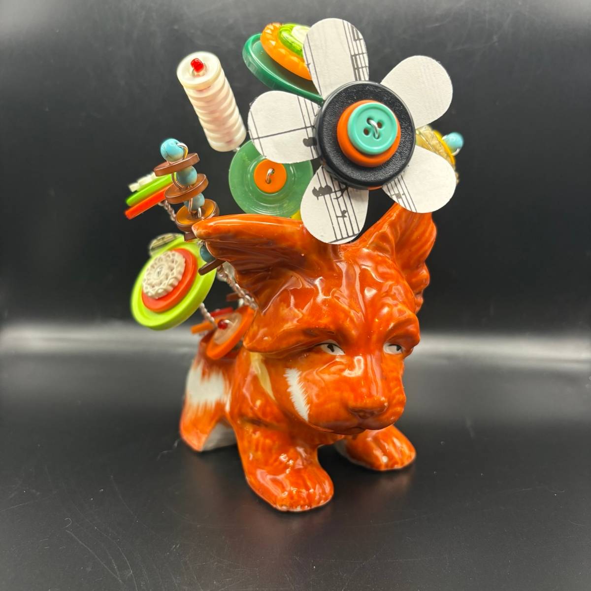 Niknax · Scottie Dog Button Bouquet - Made By Me For Art Hangout