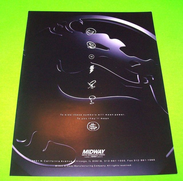 Mortal Kombat 3 Arcade FLYER 1995 Original NOS Video Game MK3 Retro ...