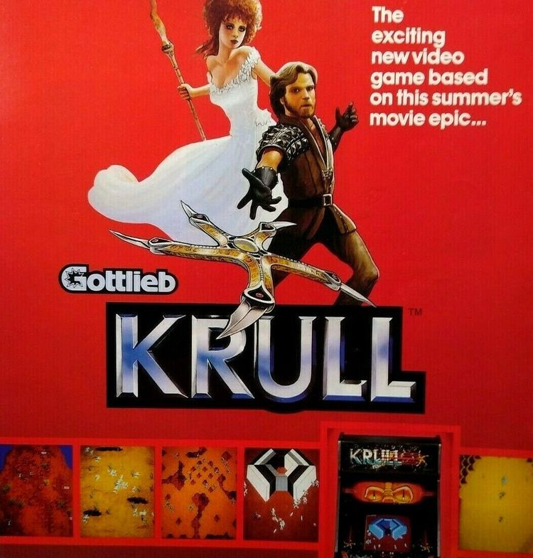 Krull Arcade Flyer Original 1983 Video Game Movie Art Promo Vintage Retro
