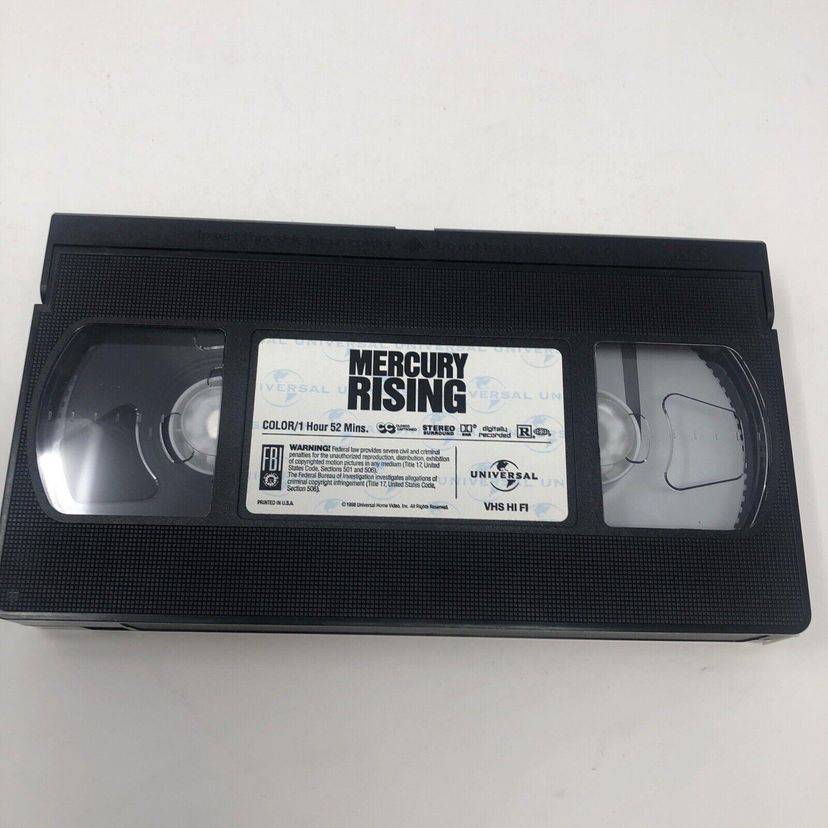 Mercury Rising (VHS, 1998) Good