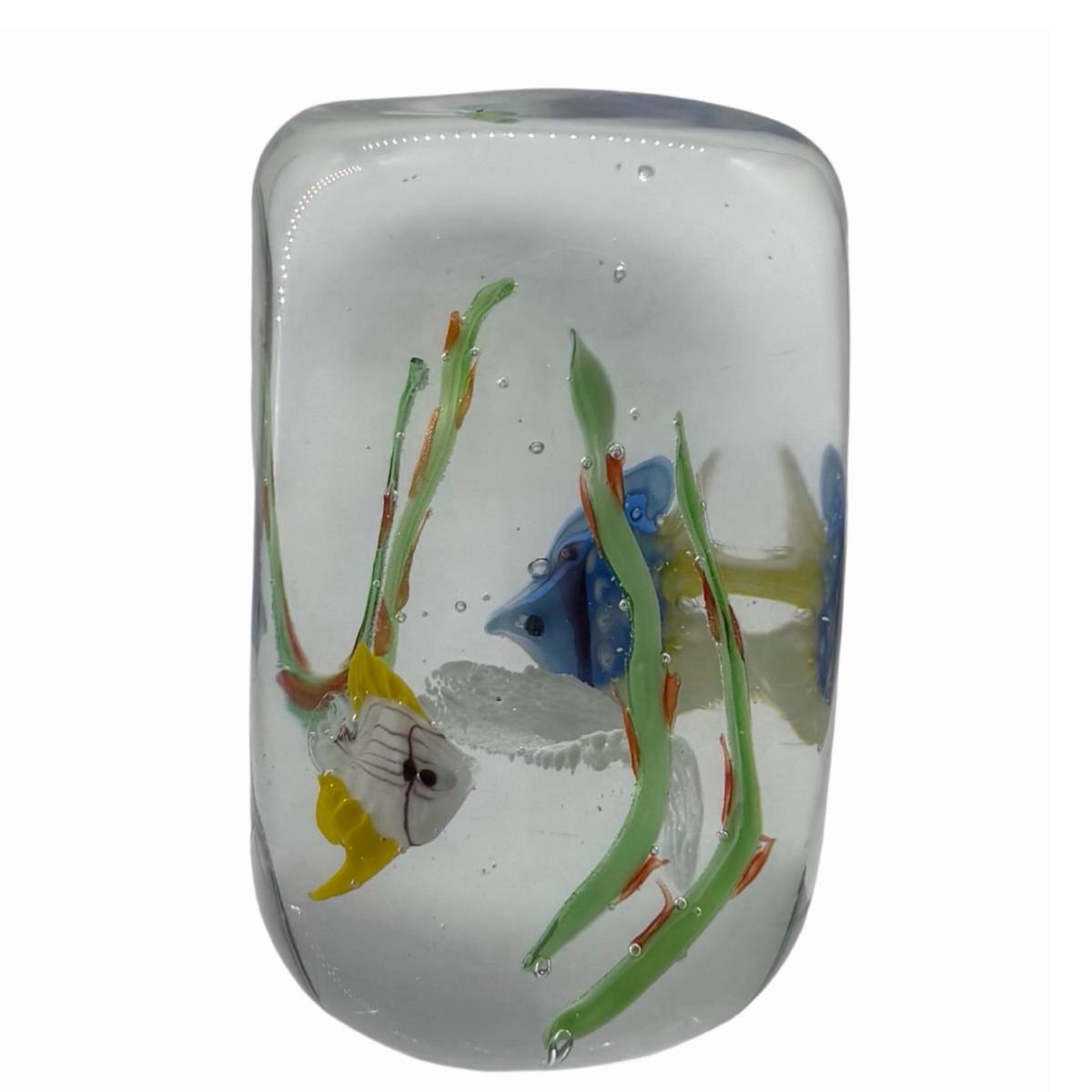 Niknax · Dynasty Gallery Aquarium Cube Paperweight Two Fish & A ...