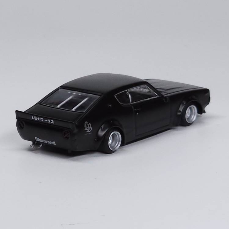 Mini GT Nissan Skyline Kenmari Liberty Walk Matte Black #655