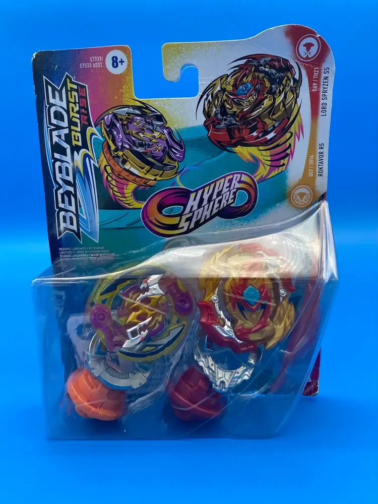 BeyBlade Burst Rise Hyper Shere Two-Pack - Roktavor R5 & Lord Spryzen ...