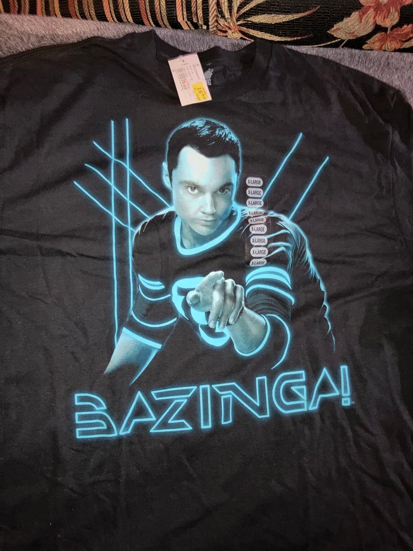 Big bang theory bazinga shirt xl