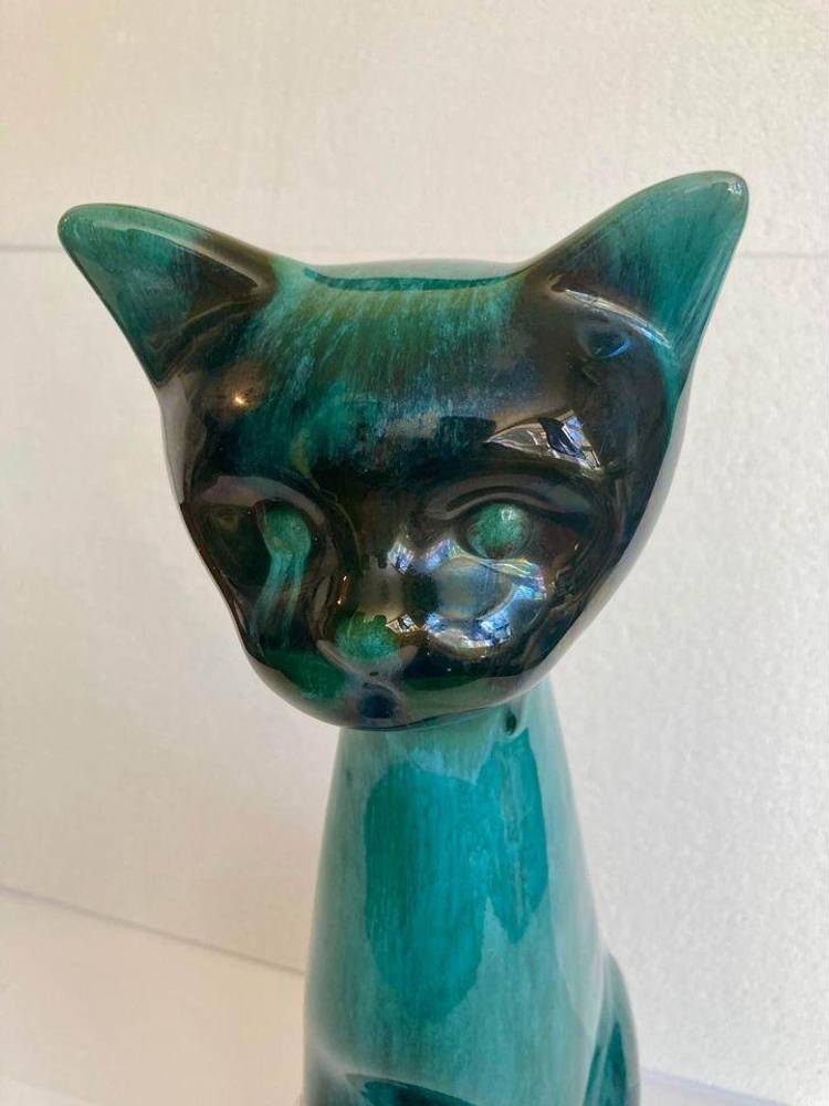 Blue Mountain Pottery Cat Figurine Large 14"